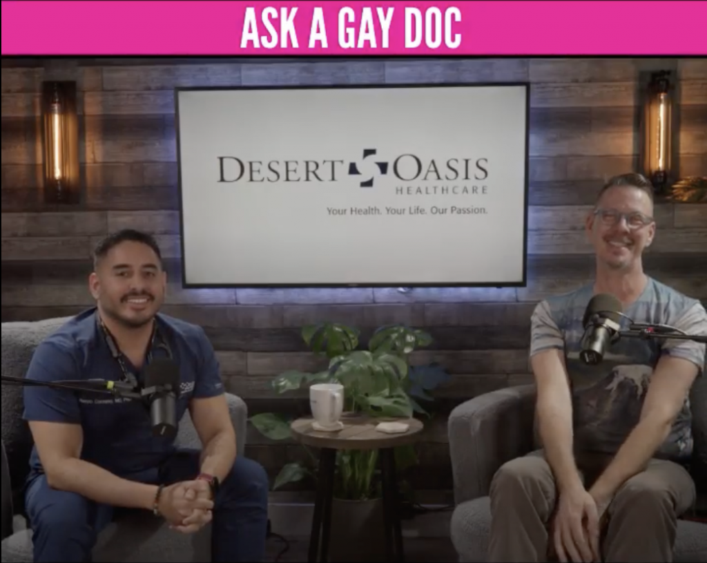 Dr. Corzano. KGAY's John Taylor, Health Questions Gay Community